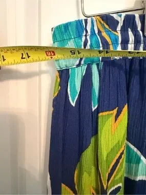 Gypsy Blu | Skirts | Navy Blue Tropical Print Maxi Skirt | Poshmark